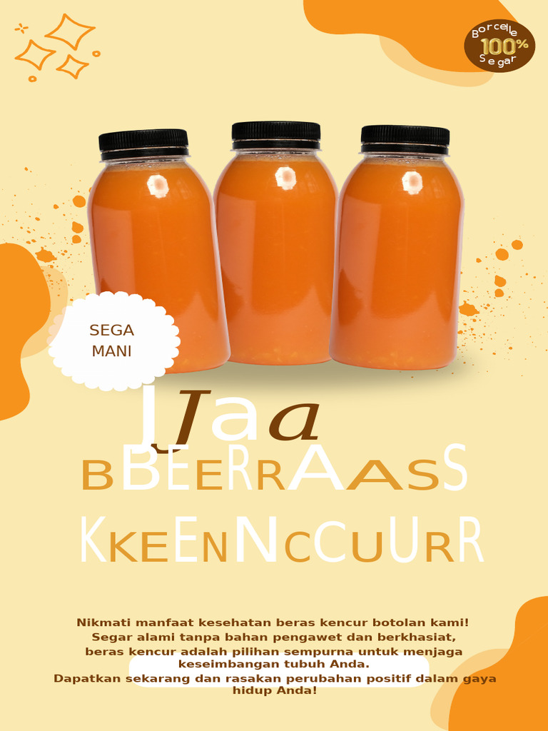 Jamu Beras Kencur Botolan Sehat | PDF