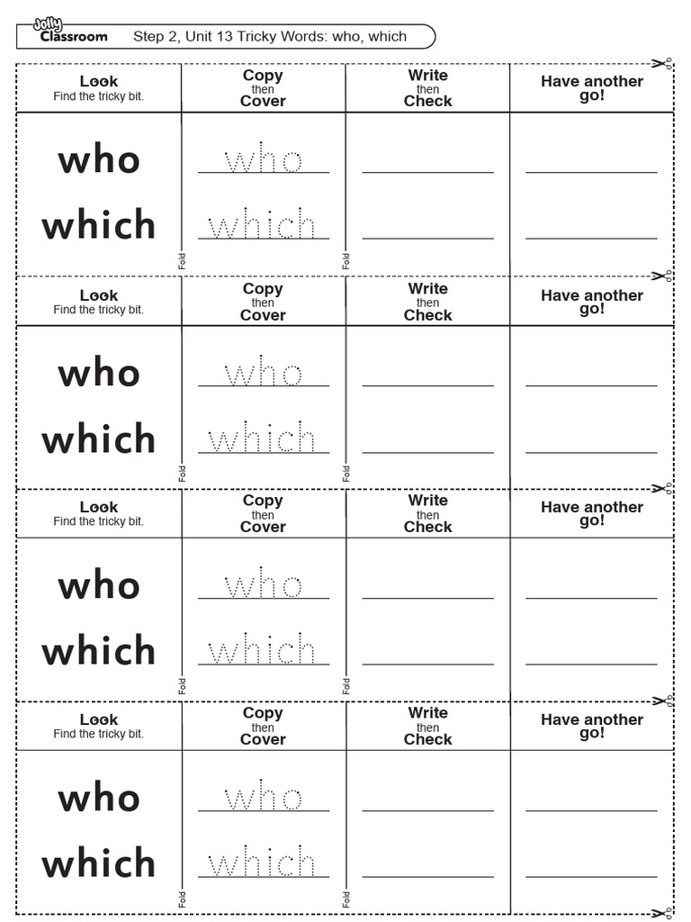 Step 2 Unit 13 Worksheet 2 13 Tricky Words Ae Print 0 | PDF