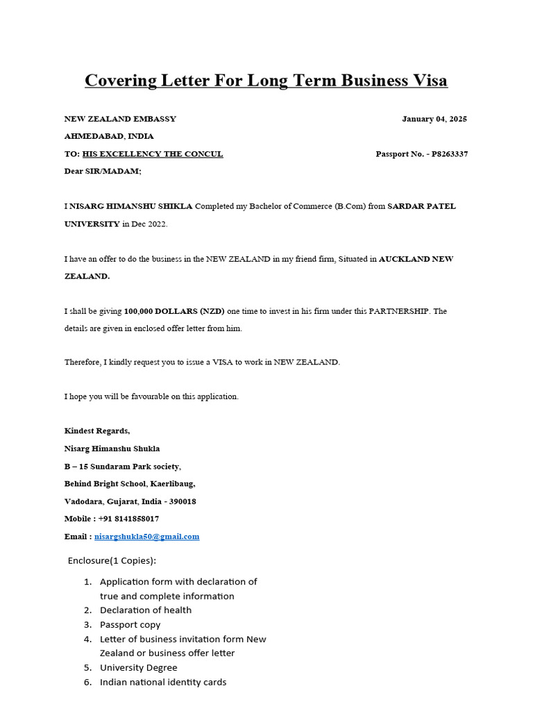 Covering Letter | PDF