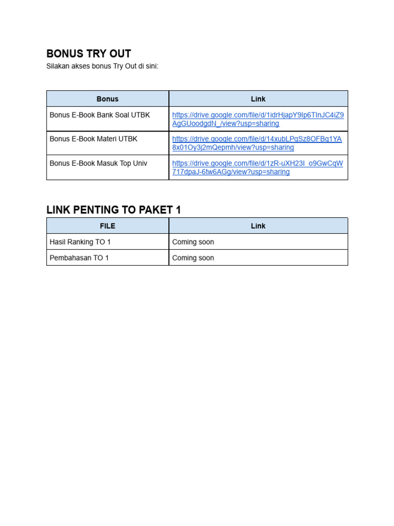 Try Out Utbk 2025 First Step Edu | PDF