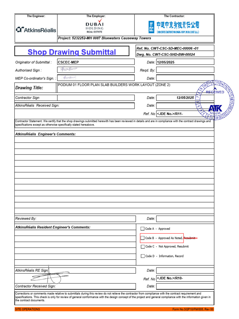 CWT CSC SD Mec 00006 01 Podium 1 (Tower 1) BW Zone 2 | PDF | Bathroom ...