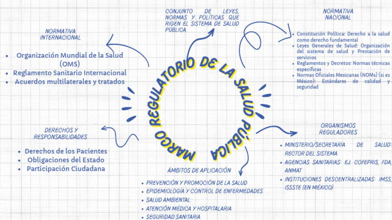 Mapa Mental Marco Regulatorio de La Salud Publica | PDF | Cuidado de la ...