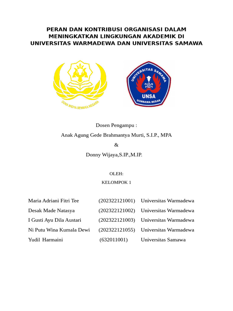 UAS Teori Organisasi (Natasya's Autor) | PDF