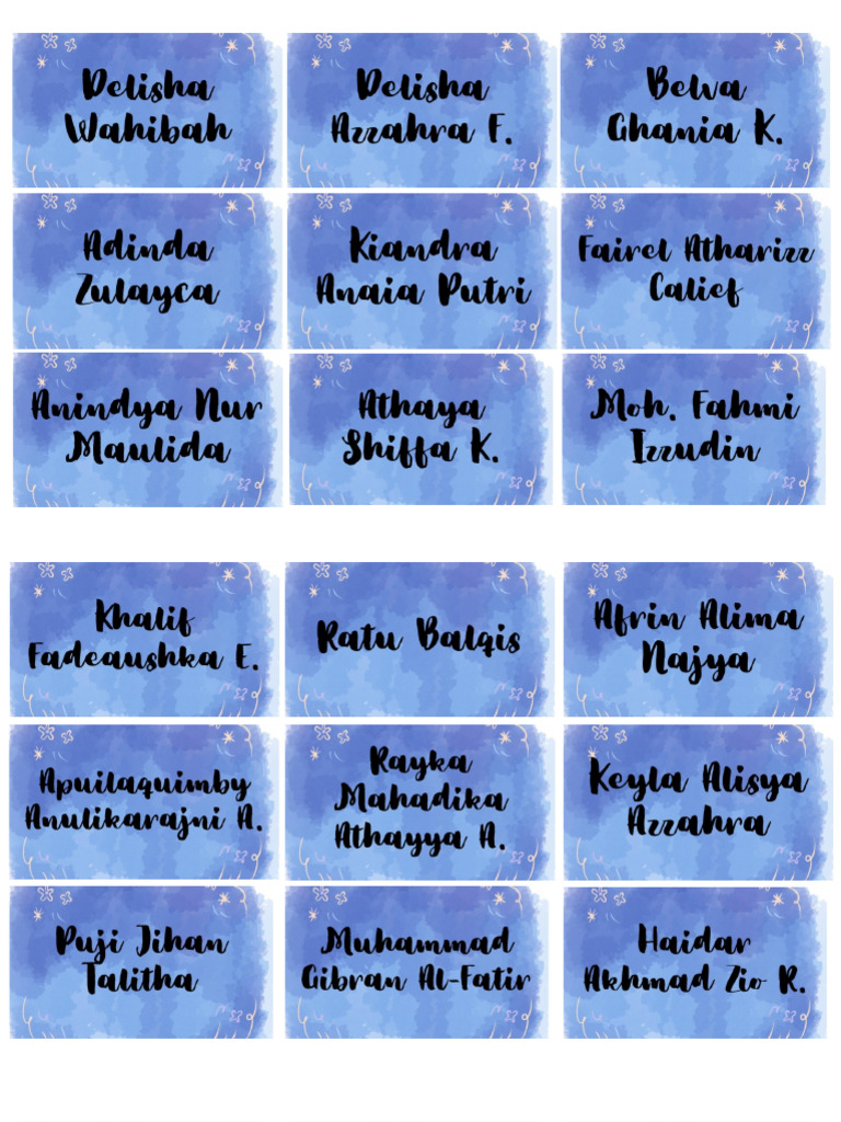 Tempelan Nama Stopmap Siswa Berprestasi | PDF