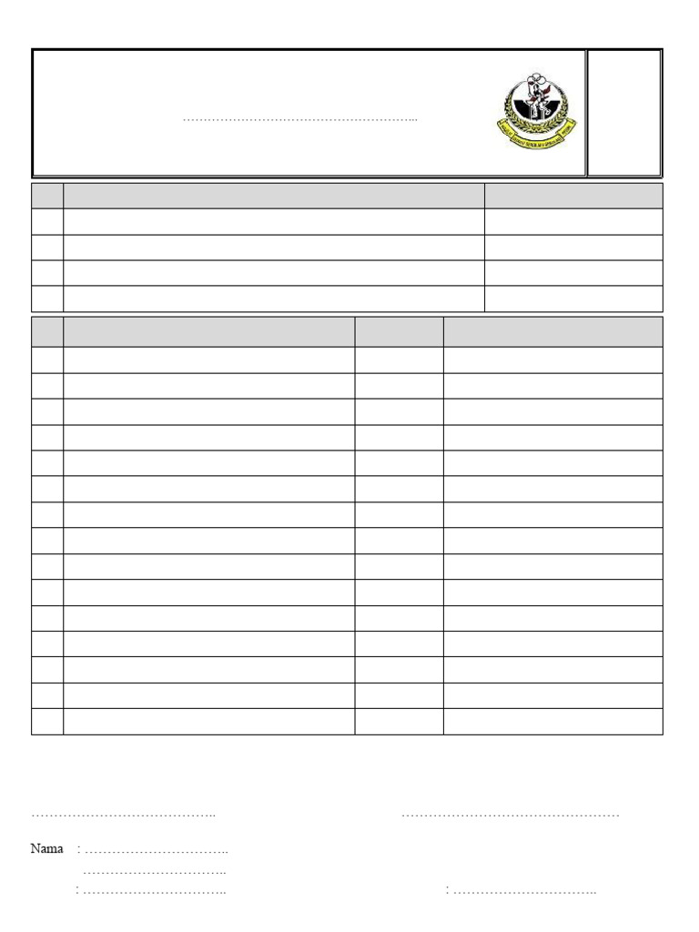 2025 Kejohanan Sofbol MSSPK - R02 (Blank) | PDF