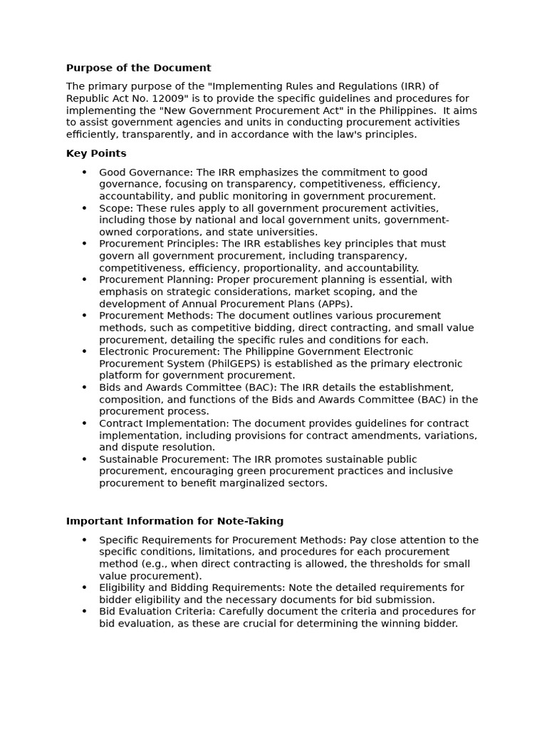 New Government Procurement Act Guidelines | PDF | Procurement | Life ...