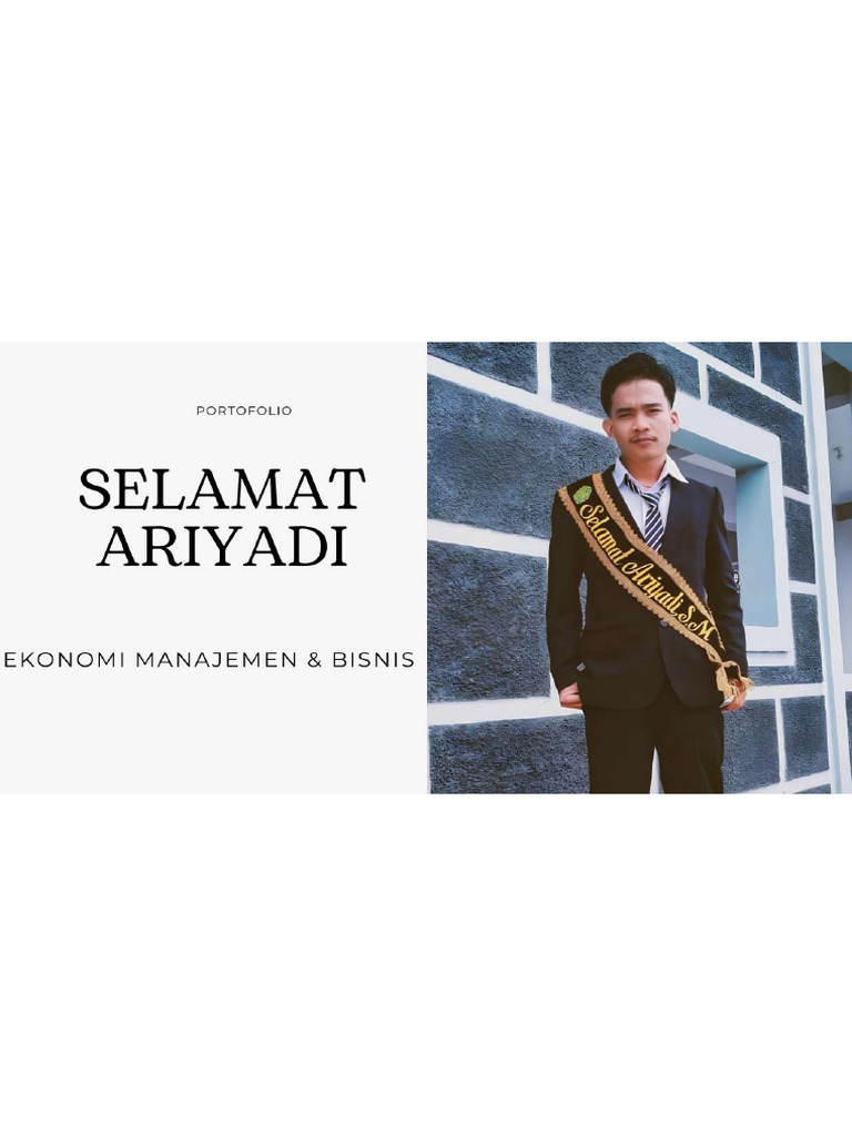 Portofolio Selamat Ariyadi New | PDF