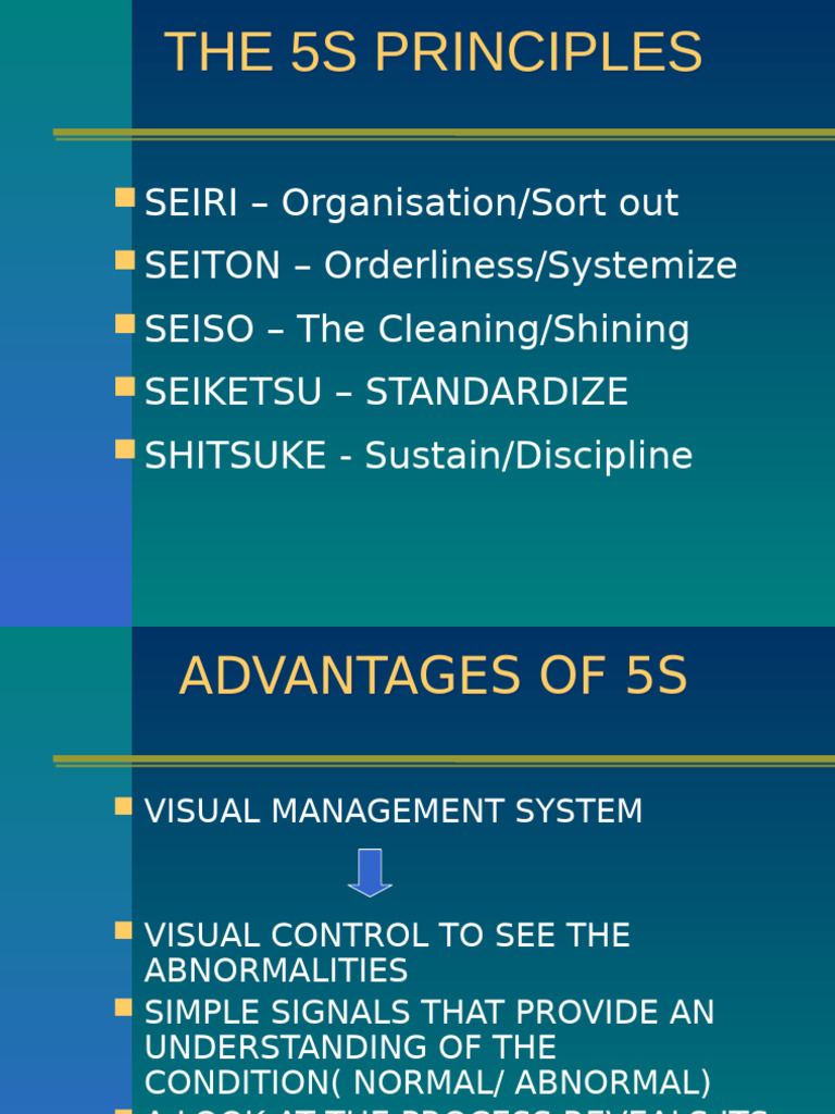 The 5S Principles | PDF