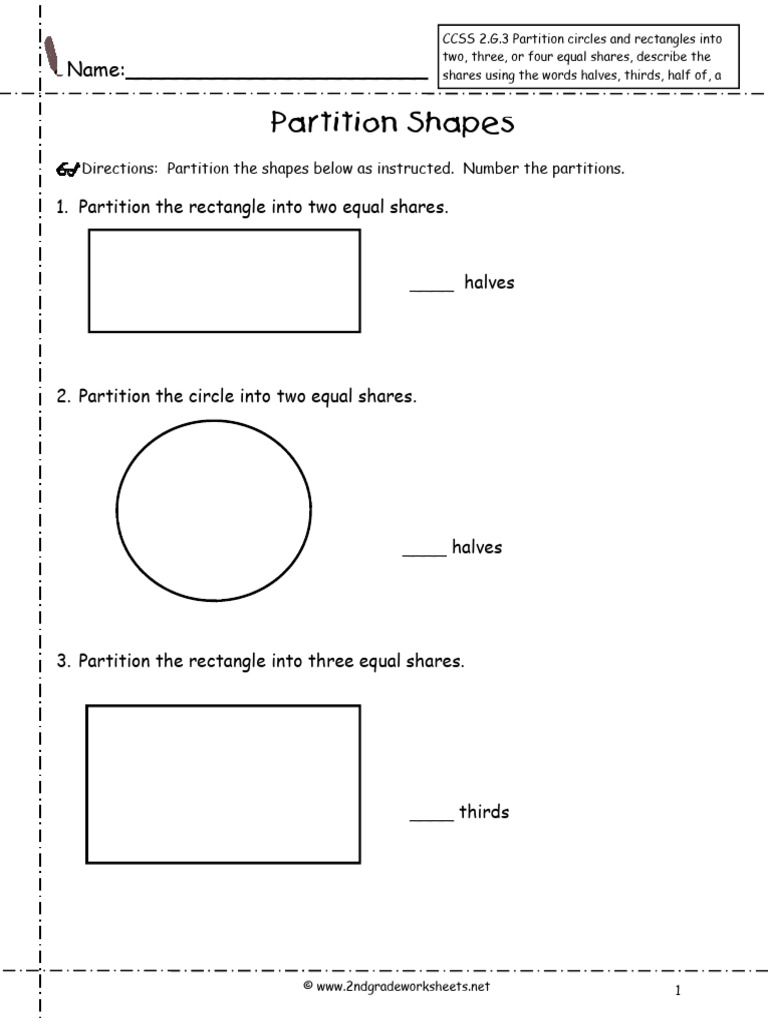 Making Equal Parts 1 | PDF