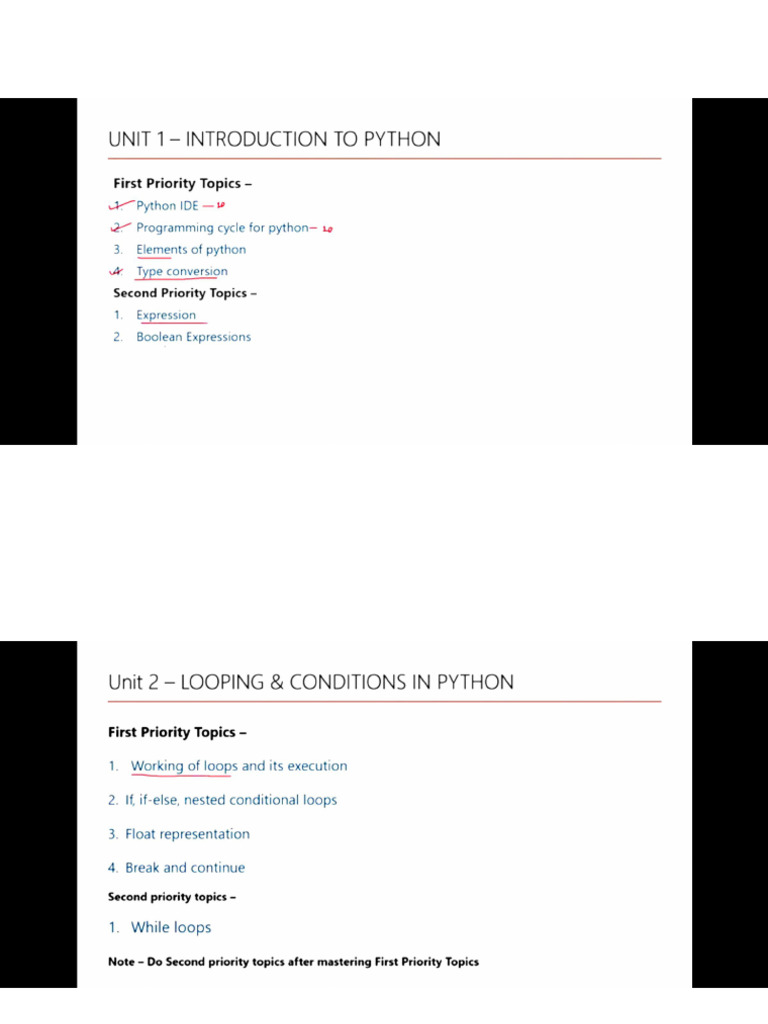 Python Important Questions | PDF