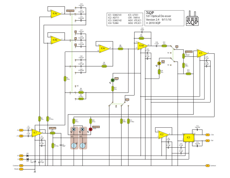 XQP 531 Optical de Esser Schematic 2.4 | PDF