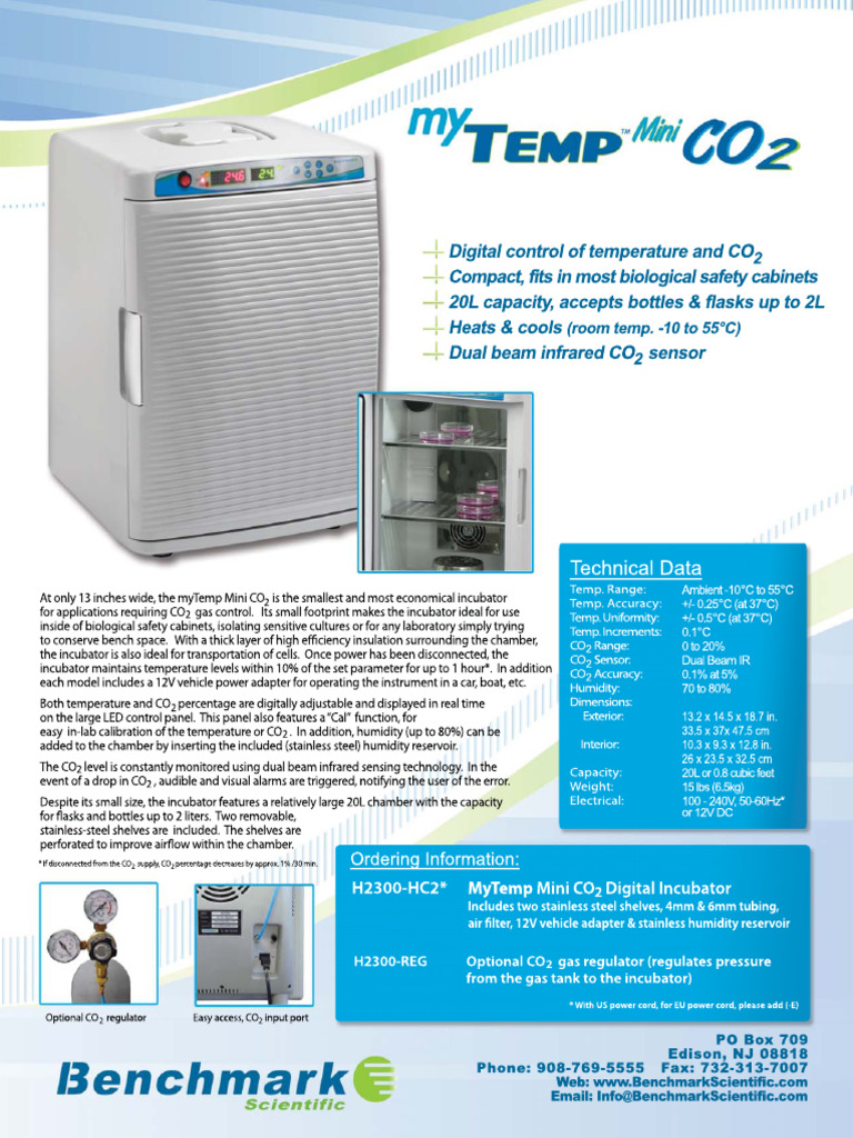 H2300-HC2 (MyTemp Mini CO2) Brochure HR EM | PDF