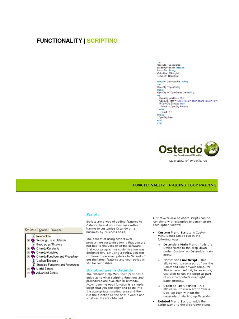 Ostendo Scripting | PDF | Scripting Language | Command Line Interface Ostendo Scripting | PDF | Scripting Language | Command Line Interface