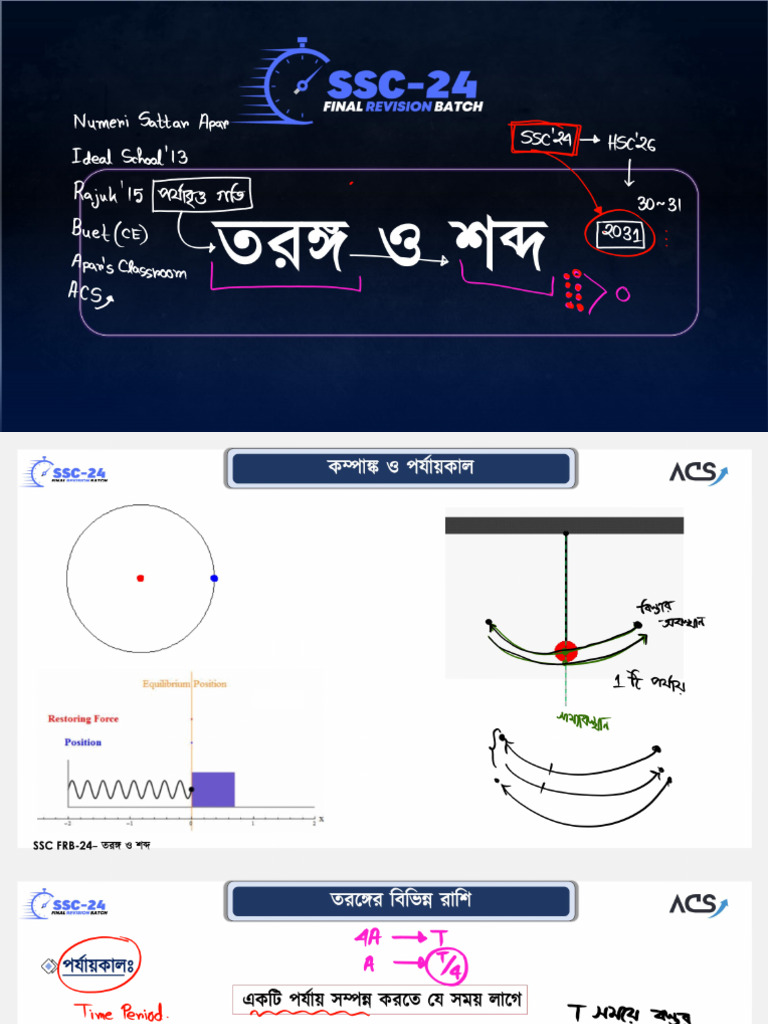 Physics Wave Sound SSC 24 | PDF