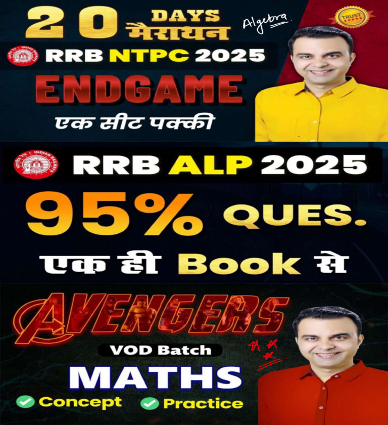 Algebra Concepts, Tricks PYQs For RRB NTPC 2025 by RAJA SIR Maths | PDF