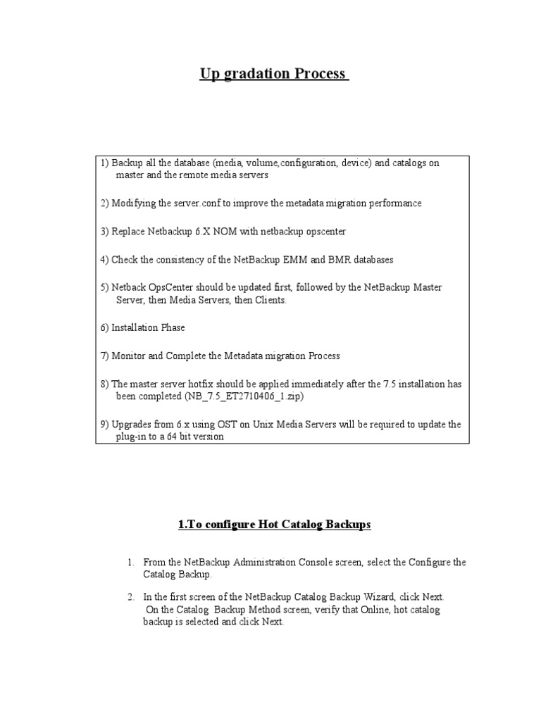 Netbackup Upgrade Pdf Backup System Software
