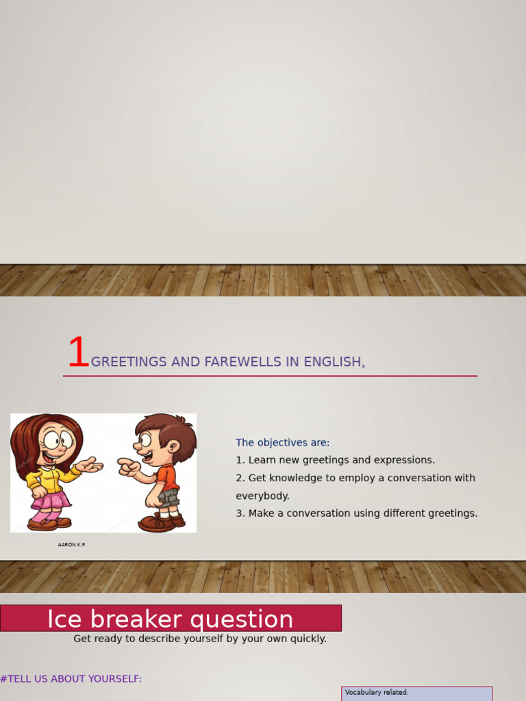 1greettings and Farewells in English | PDF
