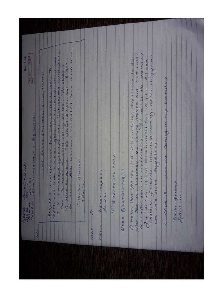 Sushil Kumar English Class 12 B | PDF