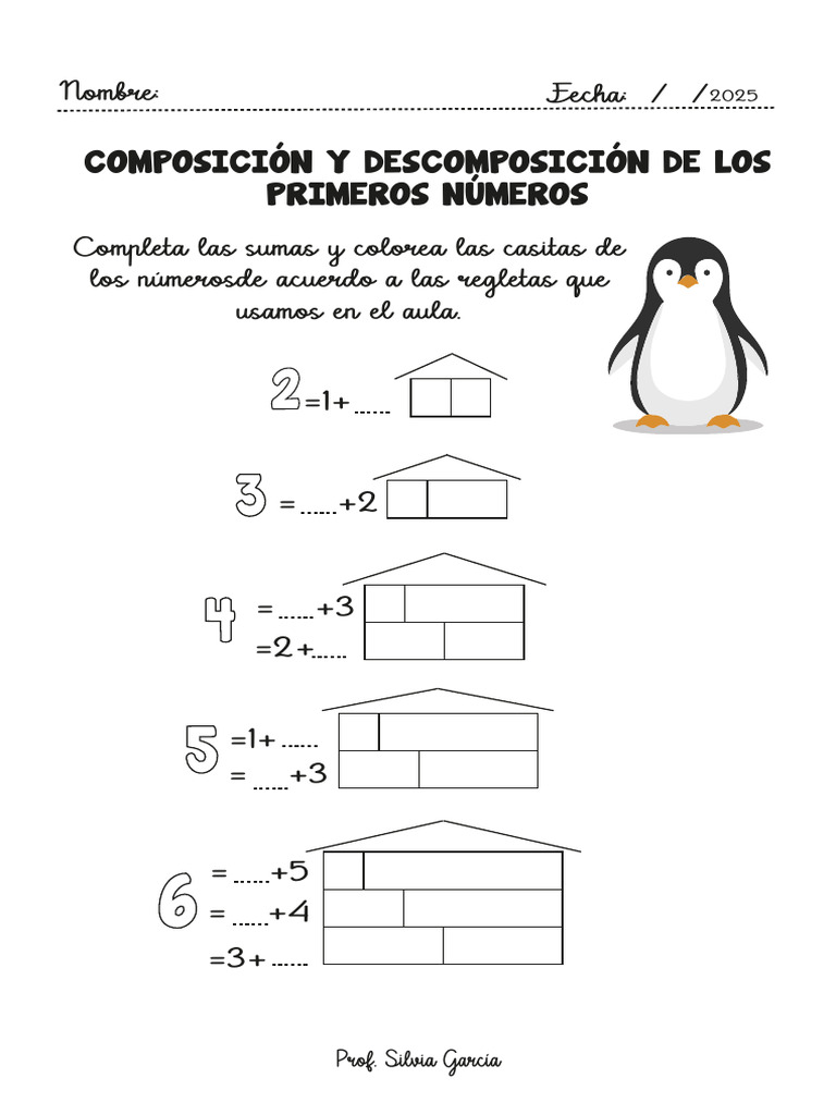Composición y Descomposición de Los 1eros Numeros | PDF