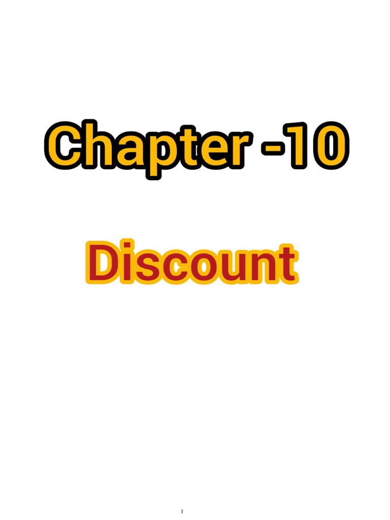 Discount | PDF