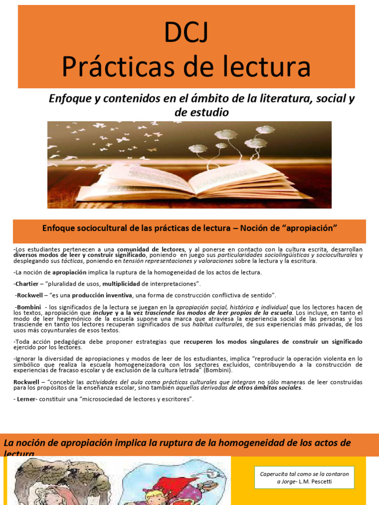 5 - Prácticas de lectura-.DCJ | PDF | Blog | Escuelas