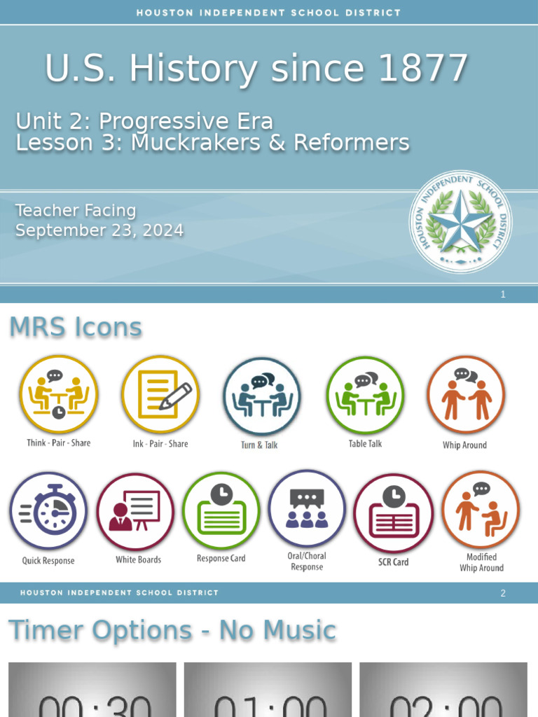 U2L3 Muckrakers PowerPoint | PDF | Muckraker