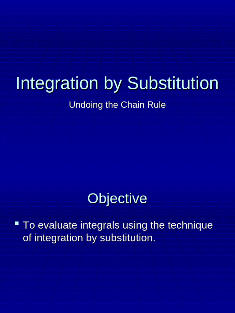 6-9 Integration by Substitution | PDF | Integral | Mathematics
