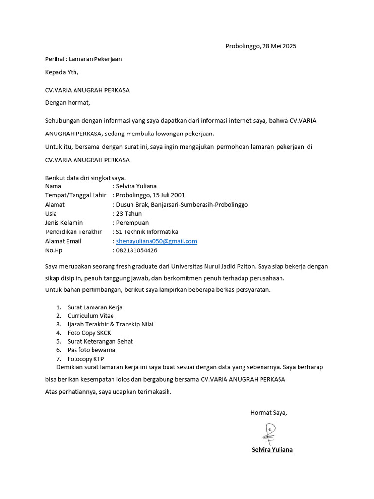 Cv.varia Anugrah Perkasa | PDF