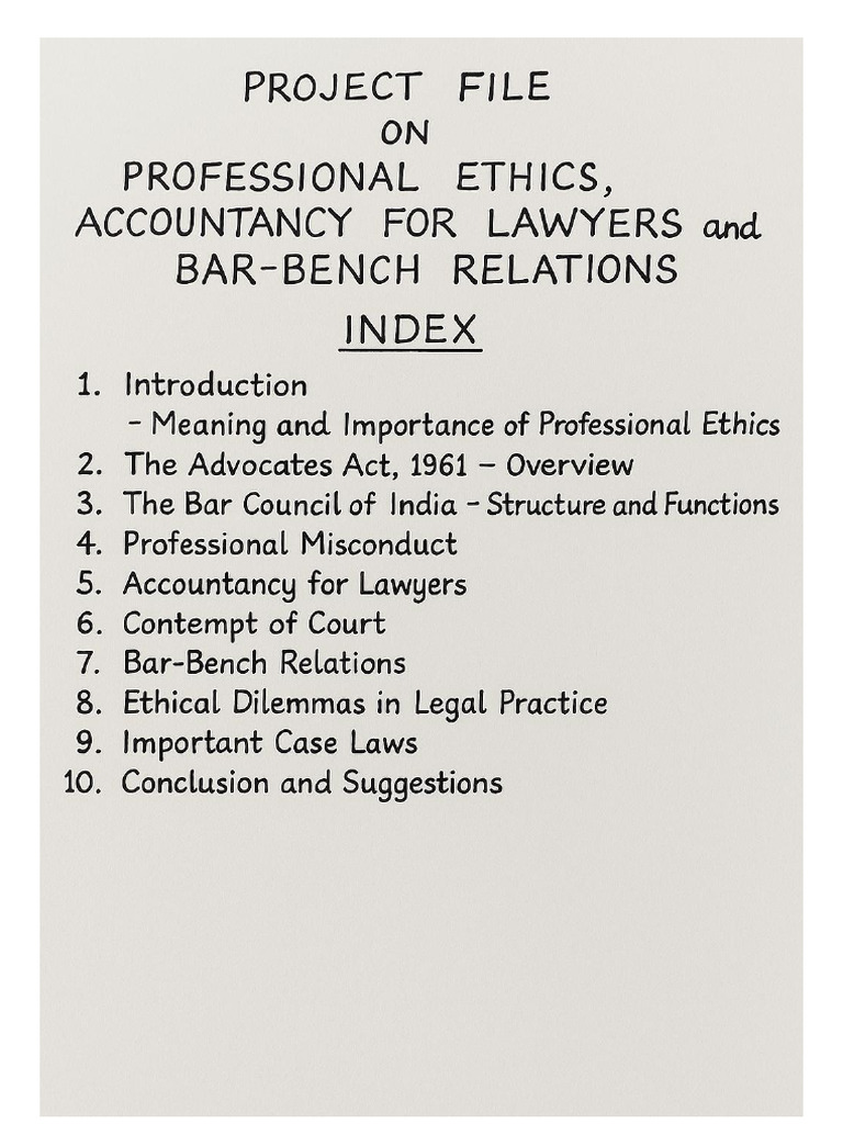 Professional Ethics Project-1 | PDF