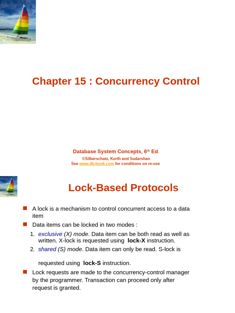 Concurrency Control (Locking) | PDF | Database Transaction | Synchronization