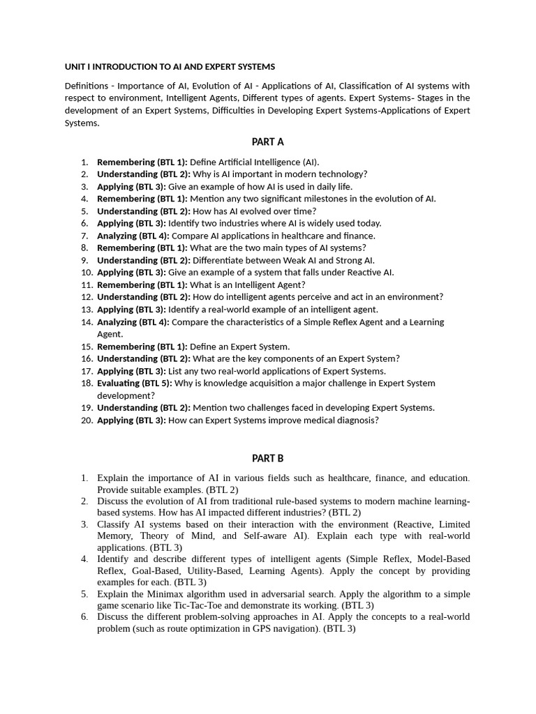 Introduction To AIML - ESE QB | PDF | Machine Learning | Cluster Analysis