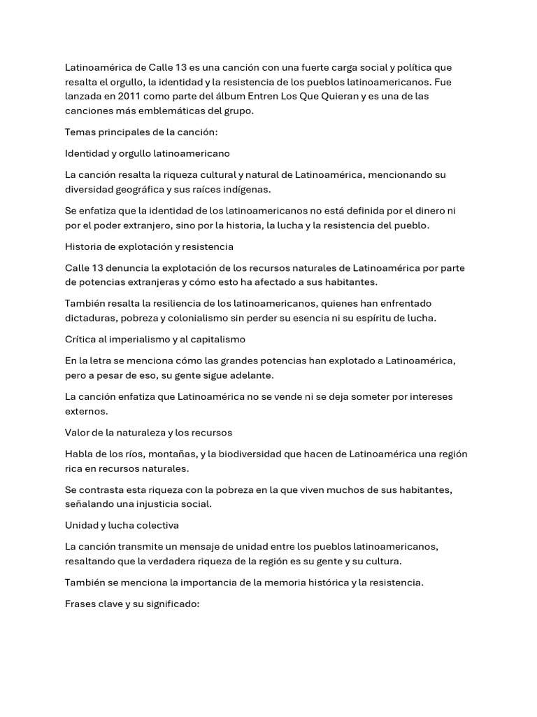 Calle 13 | PDF | America latina