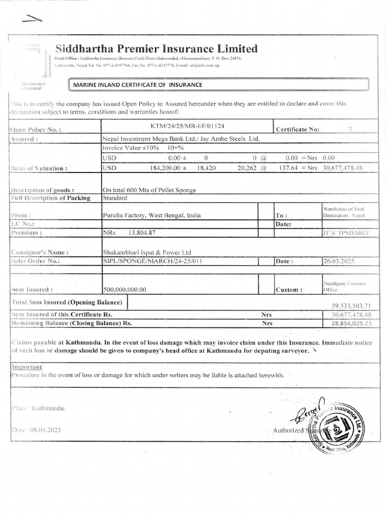 Declaration Policy No. 7 | PDF