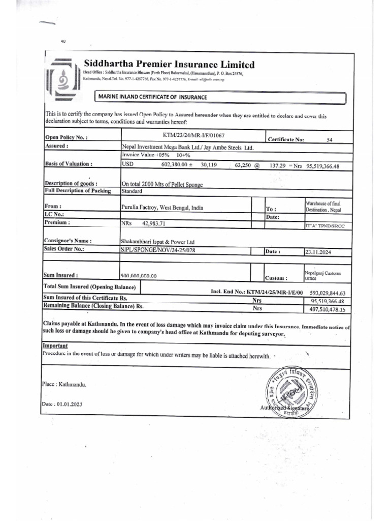 Declaration Policy No. 54 | PDF