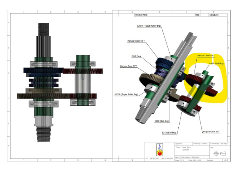 Jacro 750 Gear Box | PDF