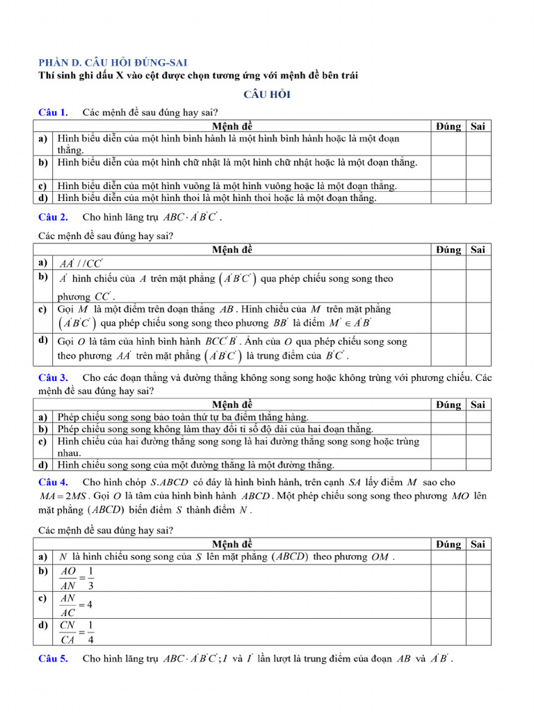 Trac Nghiem Dung Saivan de 16 Phep Chieu Song Song 3200 PDF.gdrive.vip | PDF