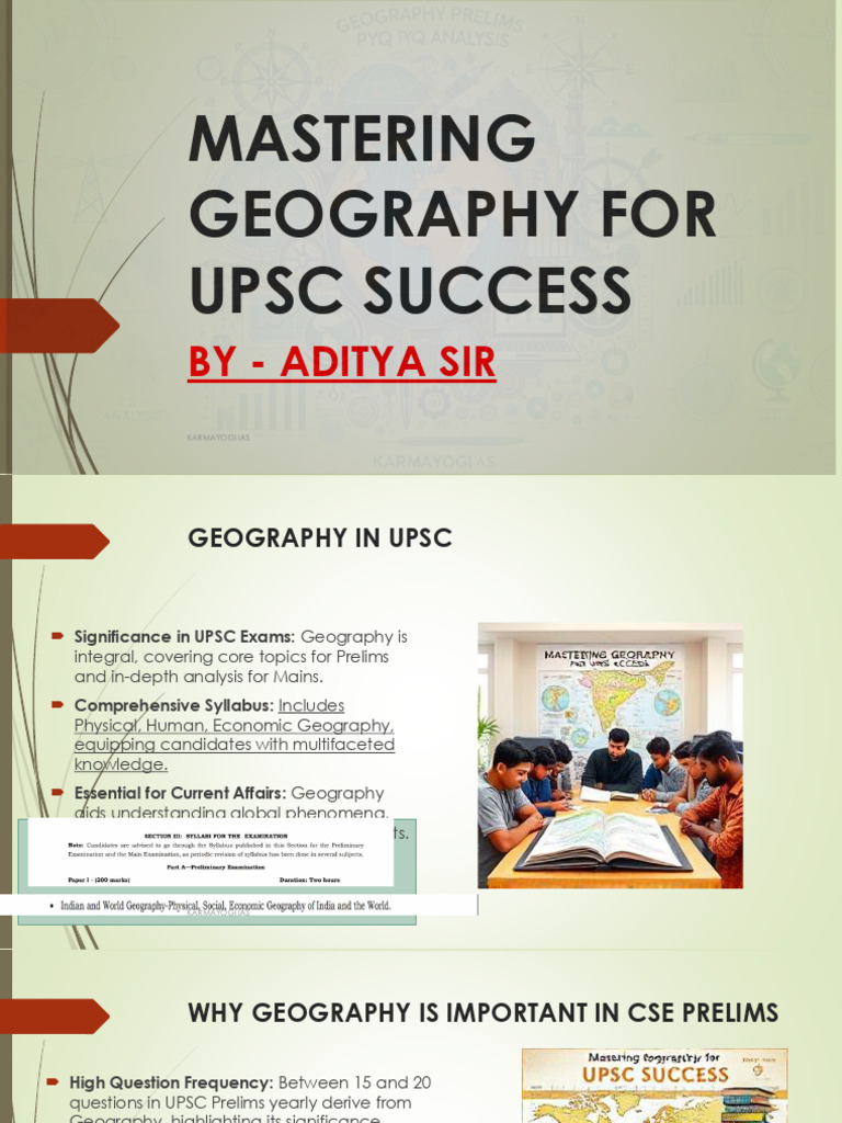 Mastering Geography For UPSC Success | PDF | Geography | Map