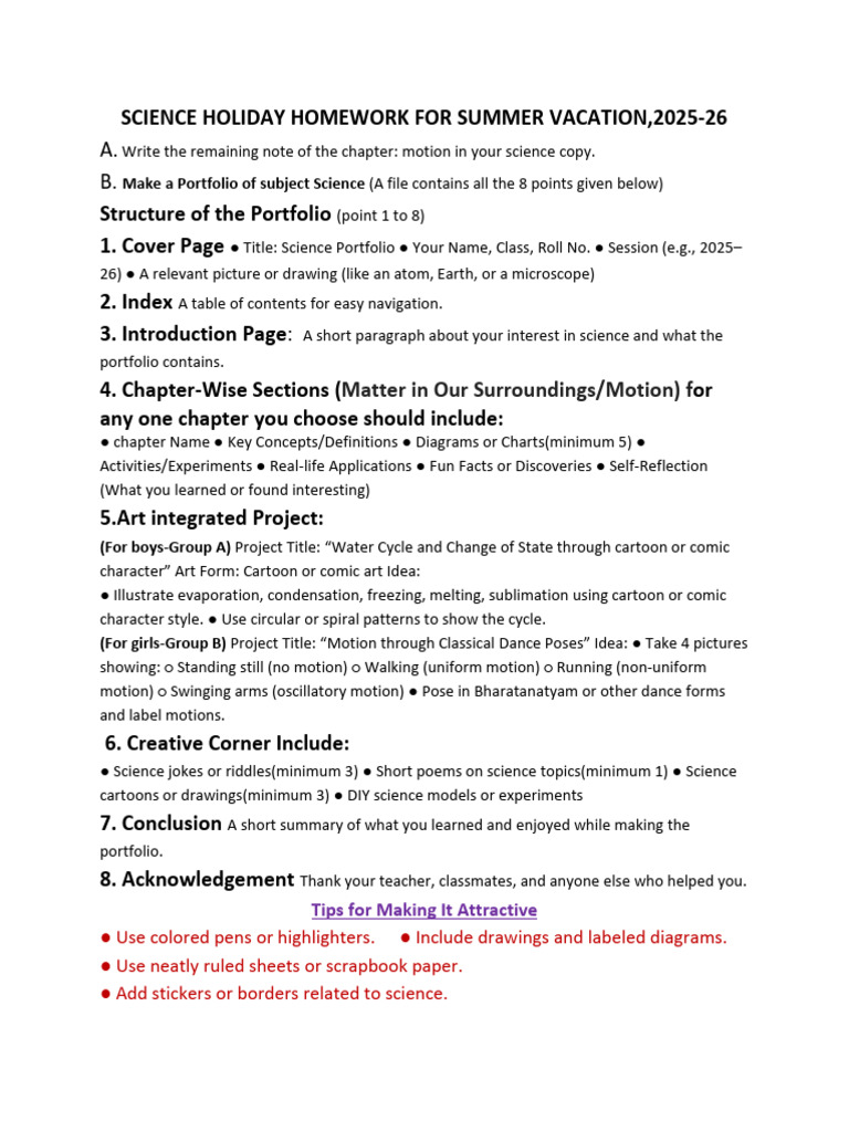 Holiday Homework Class 9 Science | PDF | Matter | Liquids