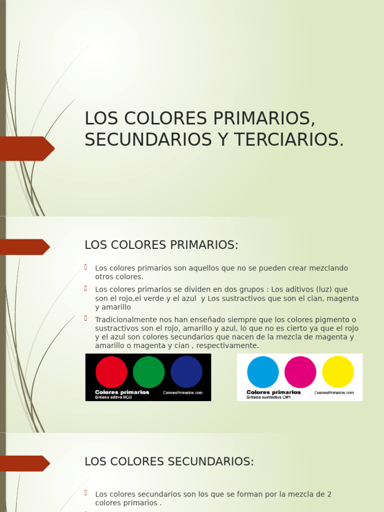 Los Colores Primarios, Secundarios y Terciarios | PDF