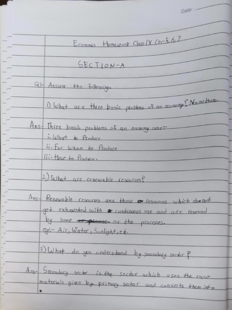 Economics Homework Ch-5,6,7 by Suyash Wasnik, Borivali East | PDF