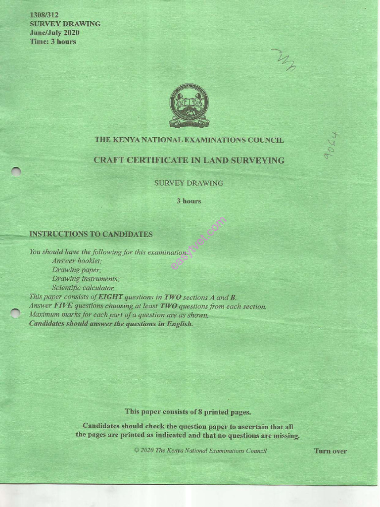 Survey Drawing Knec | PDF