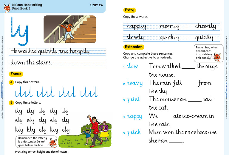Nelson Handwriting Pupil Book 2 Unit 24 | PDF | Linguistics | Grammar
