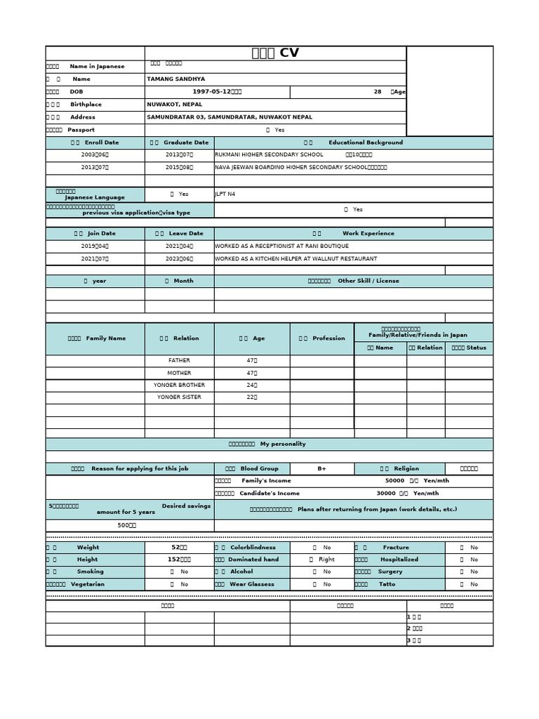 Sandhya CV New | PDF