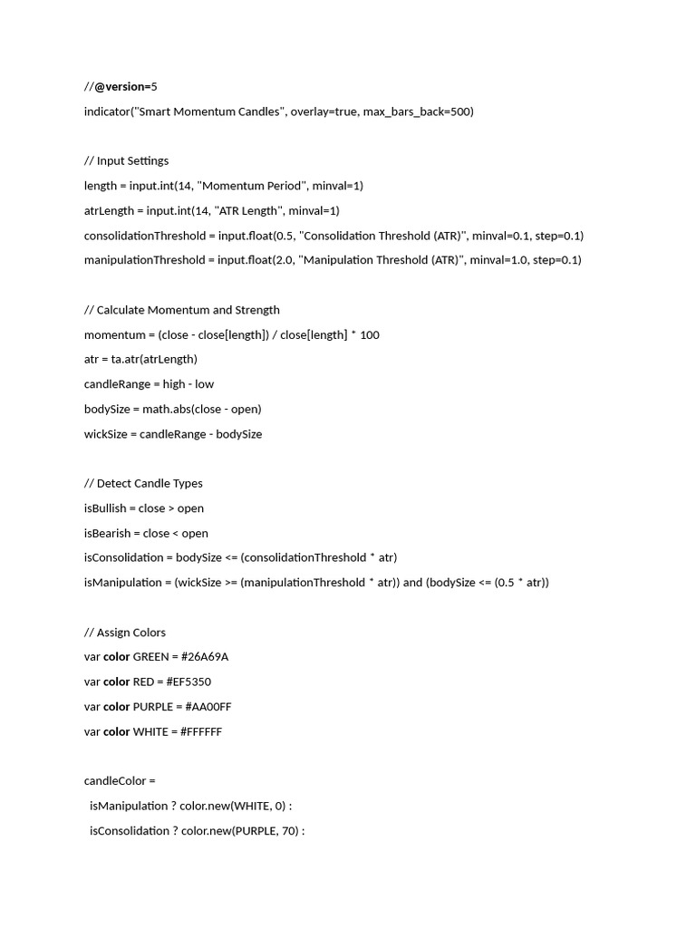 Color Coding For Momentum | PDF