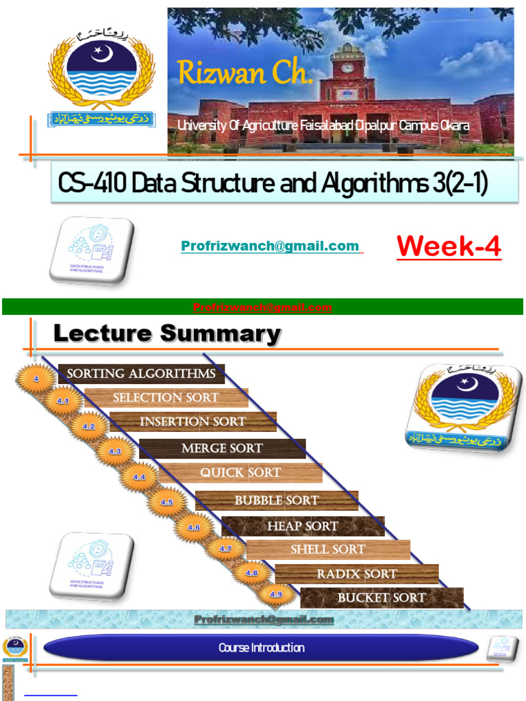 L-5 CS-410 Data Structure and Algorithms 3 (2-1) - 1 | PDF | Algorithms | Algorithms And Data ...