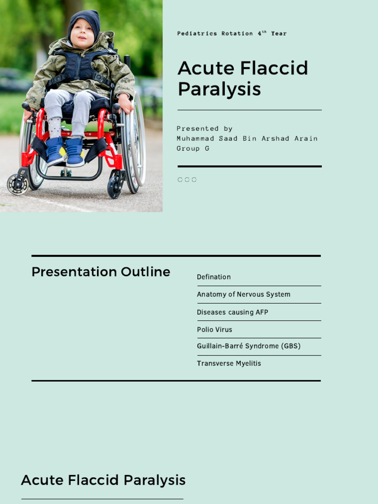 Acute Flaccid Paralysis (AFP) | PDF