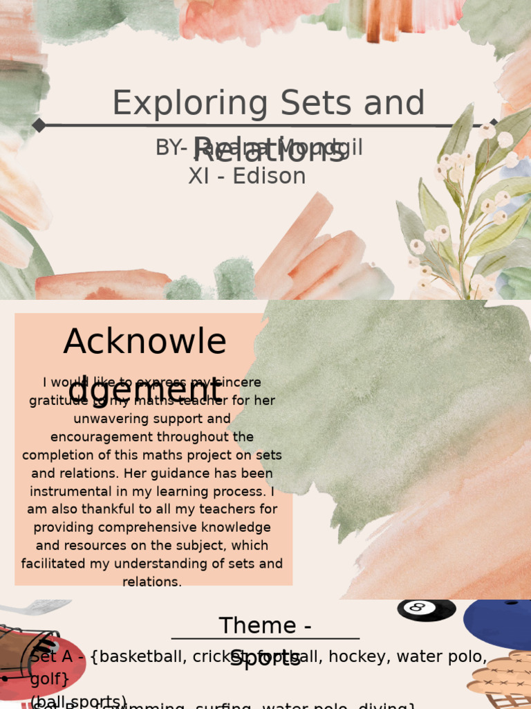 Exploring Sets and Relations | PDF | Mathematics