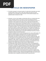 News Papers | PDF