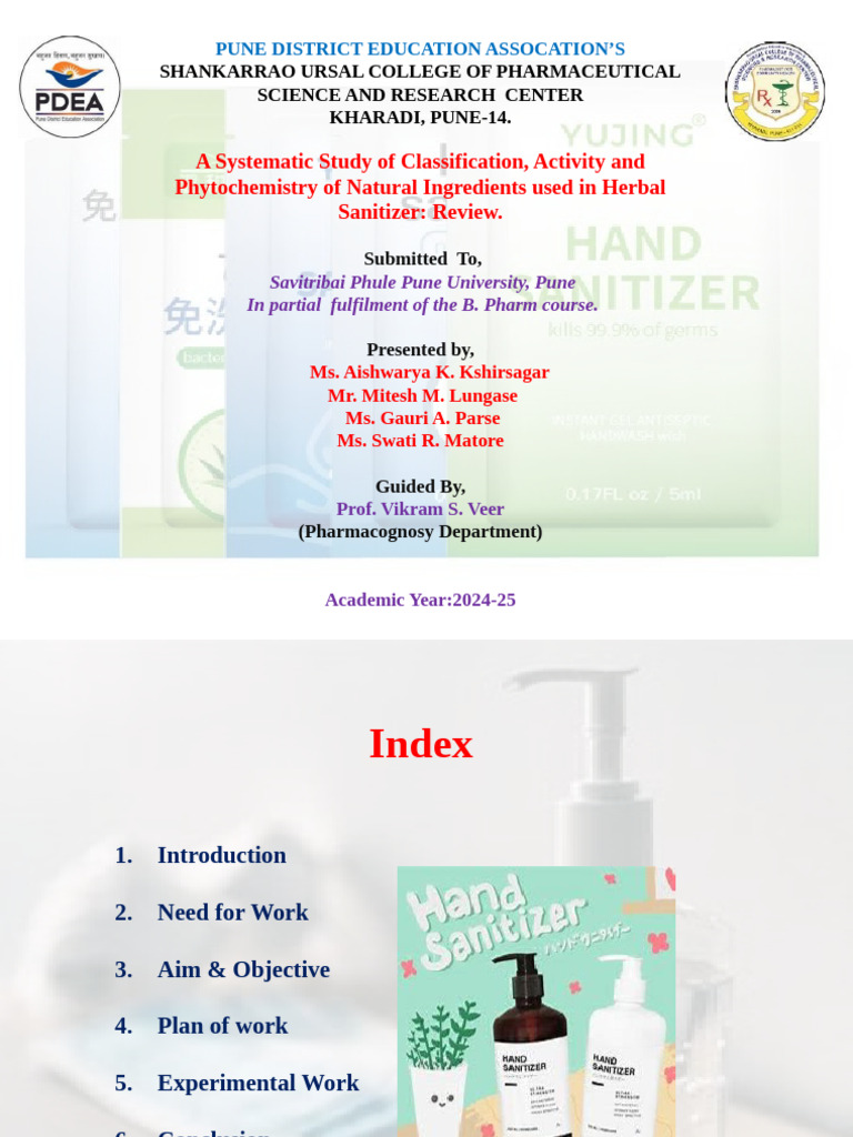 Herbal Sanitizer | PDF | Disinfectant | Ethanol