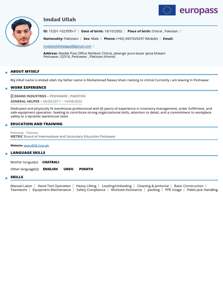 Imdad Ullah CV (1) (3) - 5 | PDF